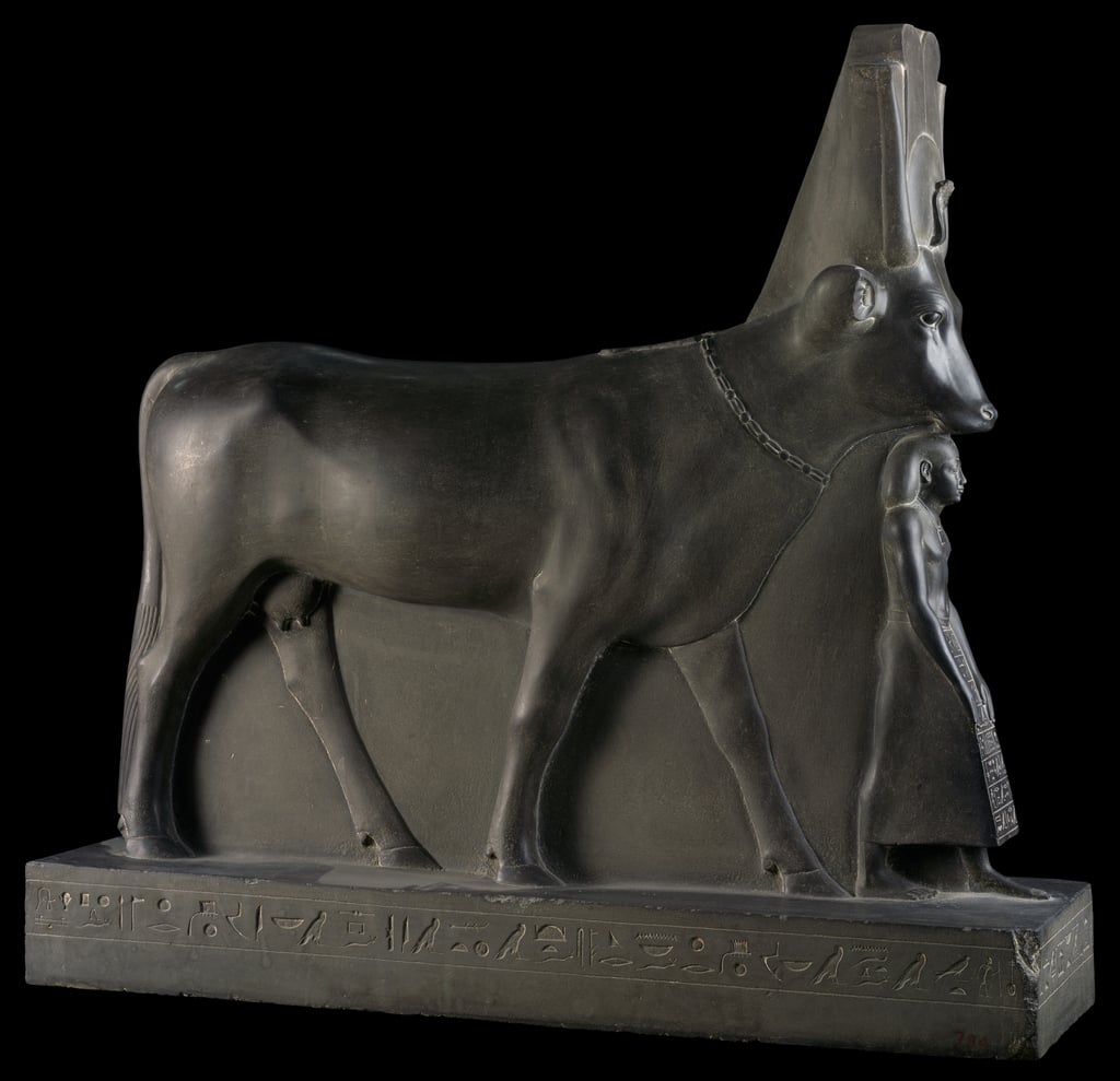 Statue of Hathor Protecting Psamtik - Egypt Museum