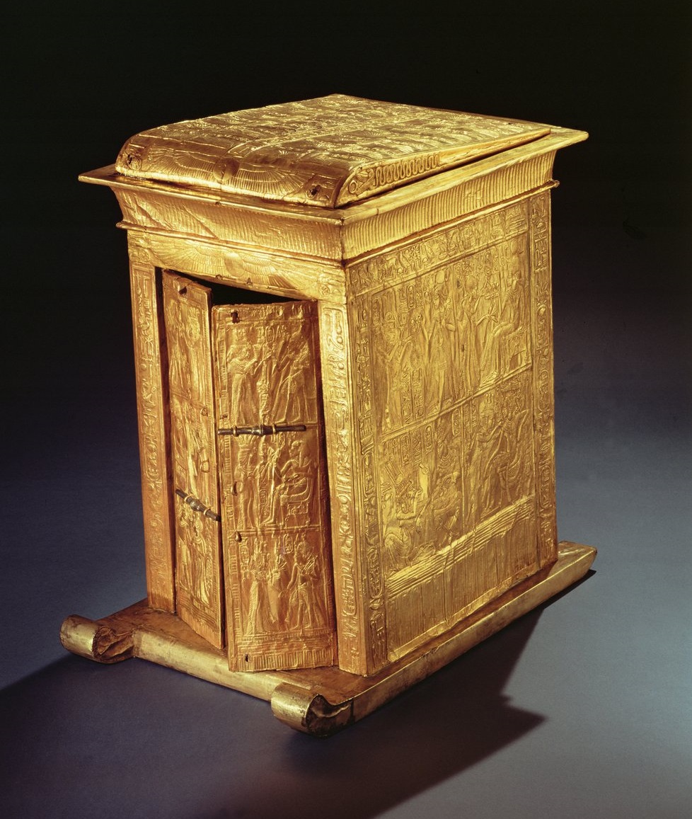 Small Golden Shrine of Tutankhamun - Egypt Museum