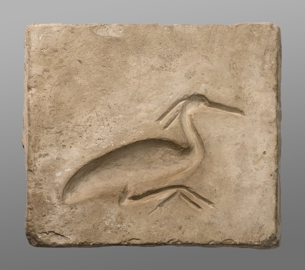Tablet with the Representation of a Heron - Egypt Museum