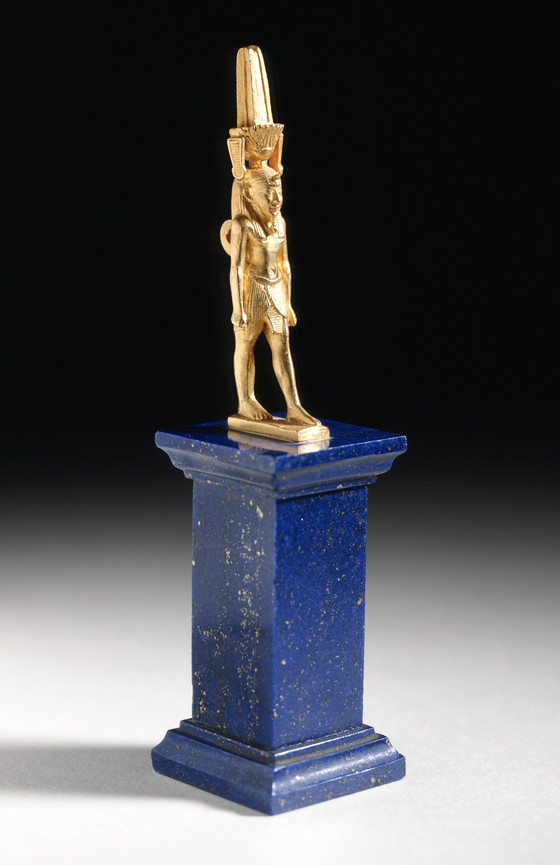 Gold Amulet of the God Nefertem - Egypt Museum