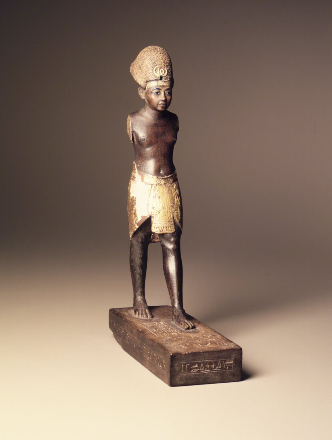 Statuette of Amenhotep III, likely made of wood from Lebanon - Egypt Museum