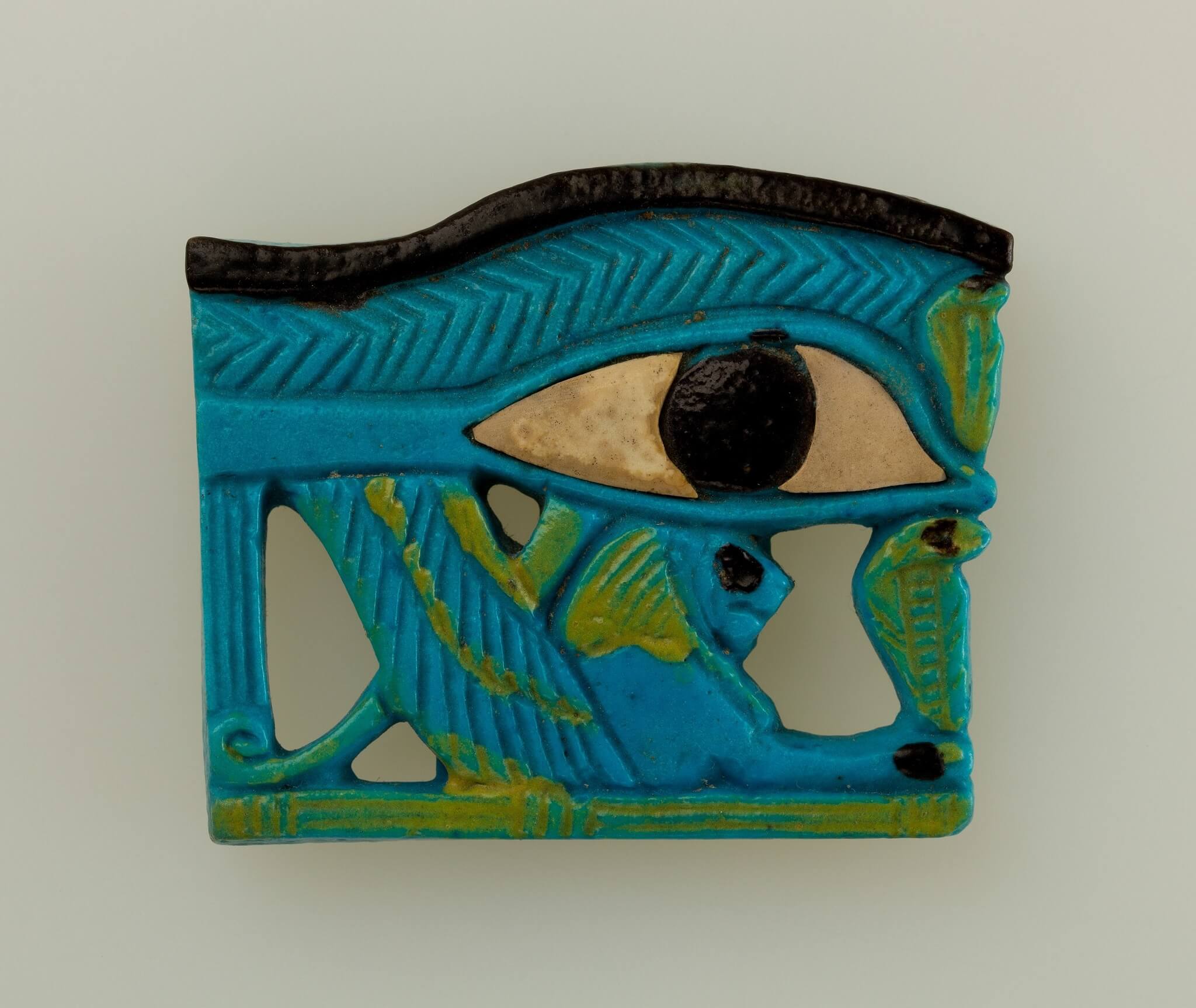 Faience Wadjet Eye Amulet - Egypt Museum