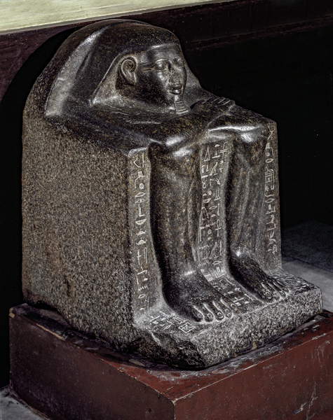 Block Statue of Hotep - Egypt Museum