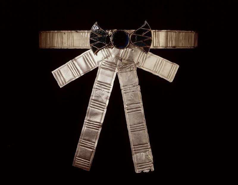 Silver diadem of Nubkheperre Intef - Egypt Museum