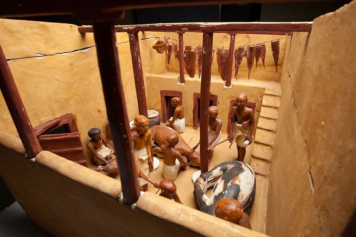 Model of a Slaughter House - Egypt Museum
