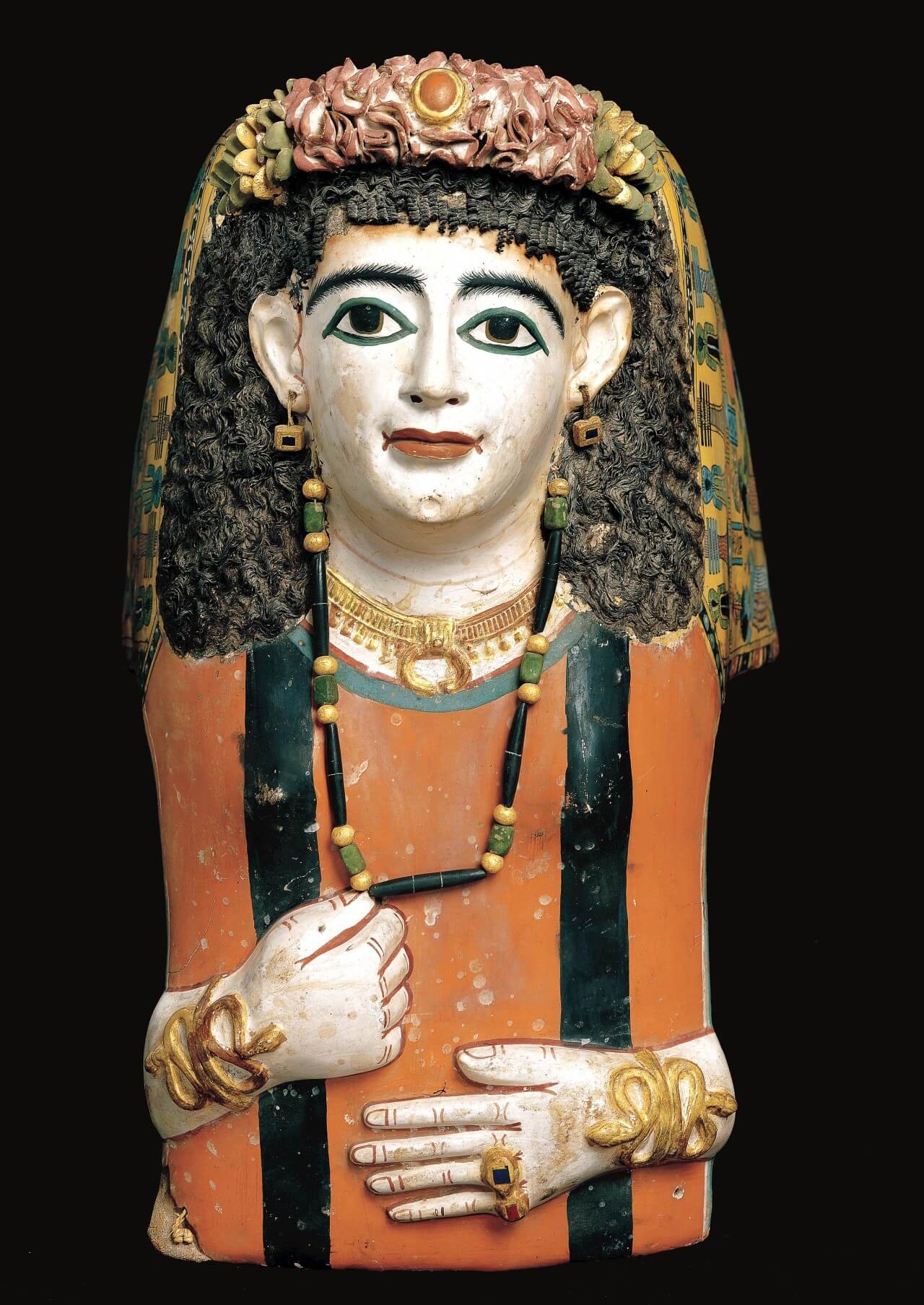 Mummy mask of a woman