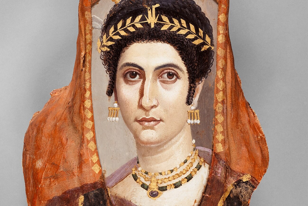 Mummy Portrait of a Woman - Egypt Museum