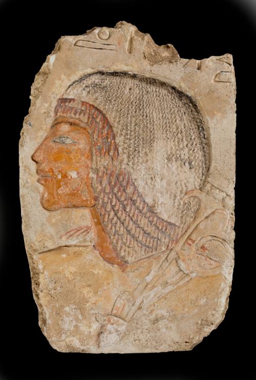 Relief of Ay as Fan Bearer - Egypt Museum