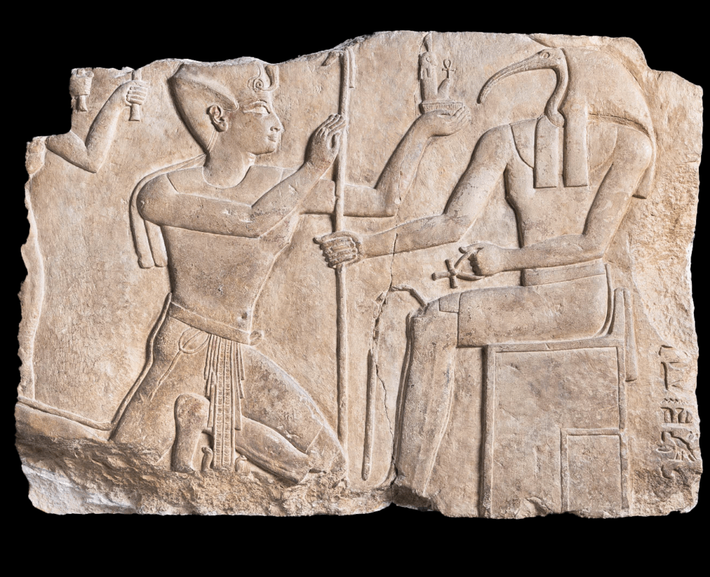 King before Thoth - Egypt Museum