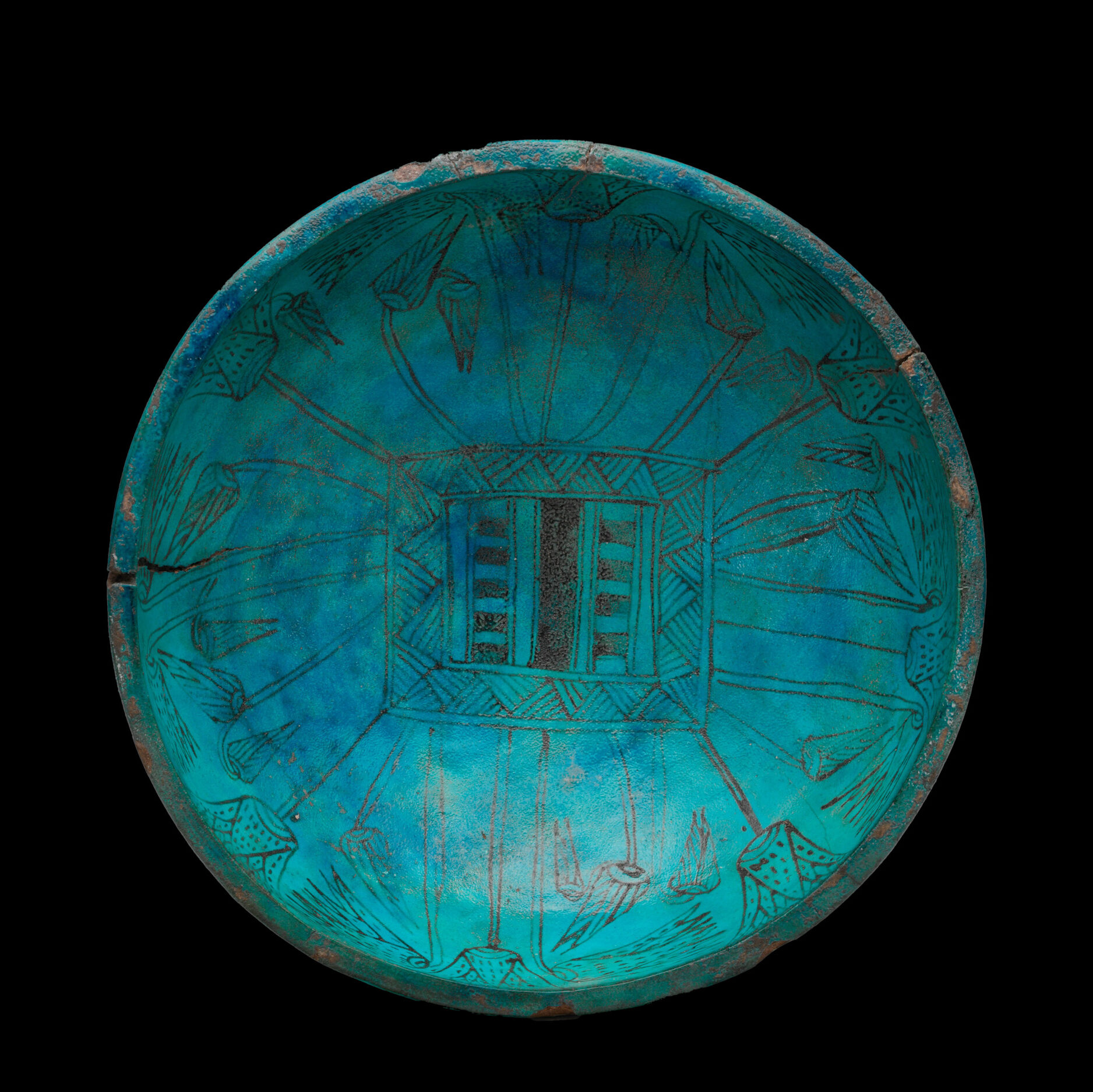 Faience Marsh Bowl - Egypt Museum