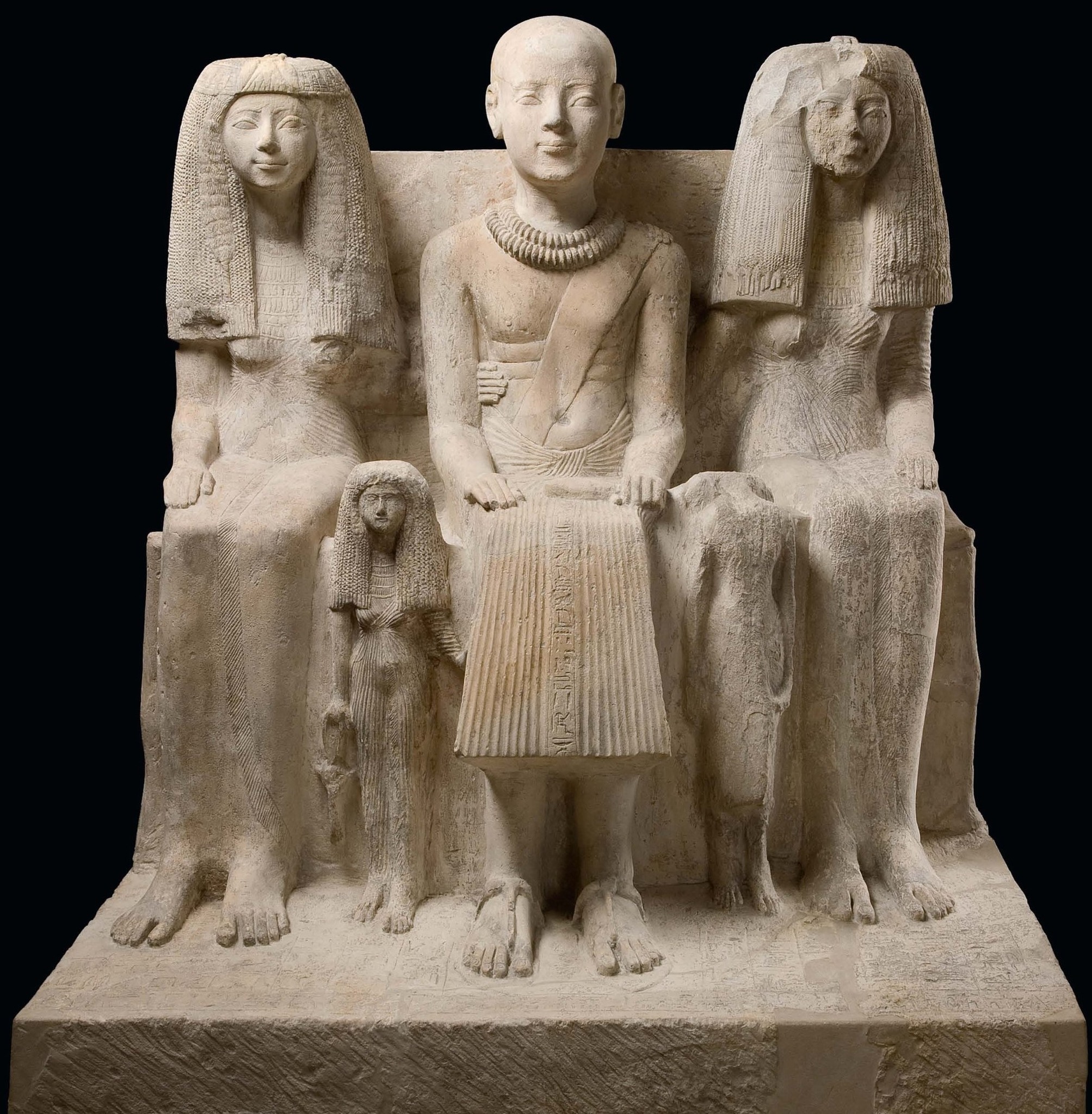 Family Portrait of Ptahmai, "Chief of the wab priests of Ptah" - Egypt ...