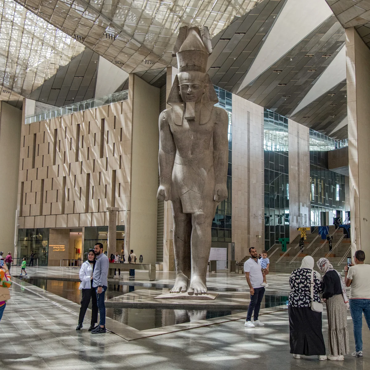 Colossal Ramesses II at the Grand Egyptian Museum - Egypt Museum
